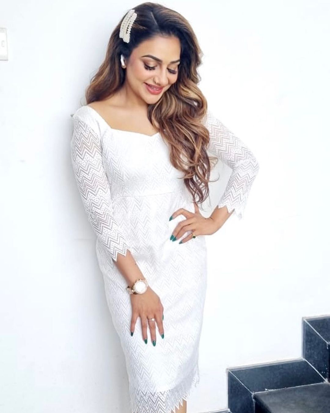 Actress Rimi tomy Stunning Stills In White | വെള്ളയണിഞ്ഞ് മാലാഖയെ പോലെ ...