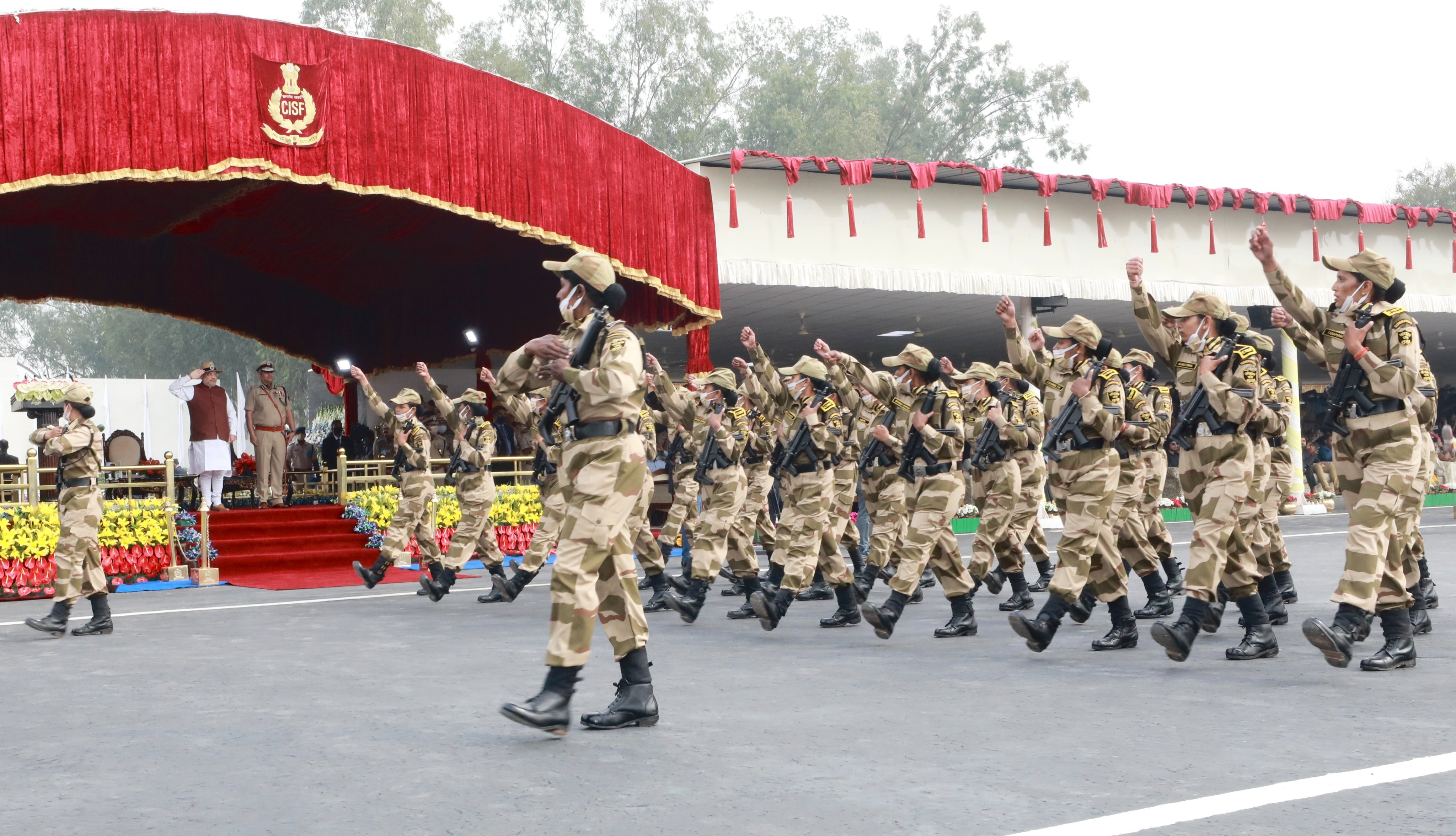 CISF के स्थापना दिवस के कार्यक्रम में शामिल हुए गृहमंत्री अमित शाह ...