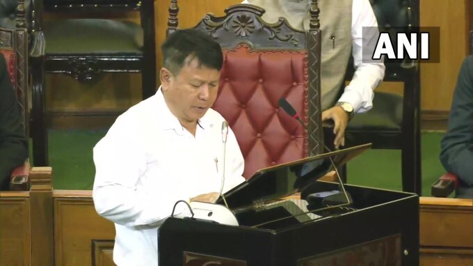 Newly-elected MLAs In Manipur Swearing-in As Members Of Legislative ...