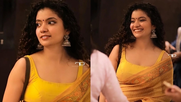 Mollywood Actress Anna Ben Nayarambalam Look Gorgeous in Yellow Saree ...