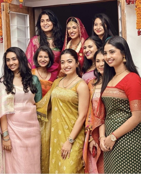Rashmika Mandanna Dons Silk Saree In Coorgi Style Photos: HD Images ...