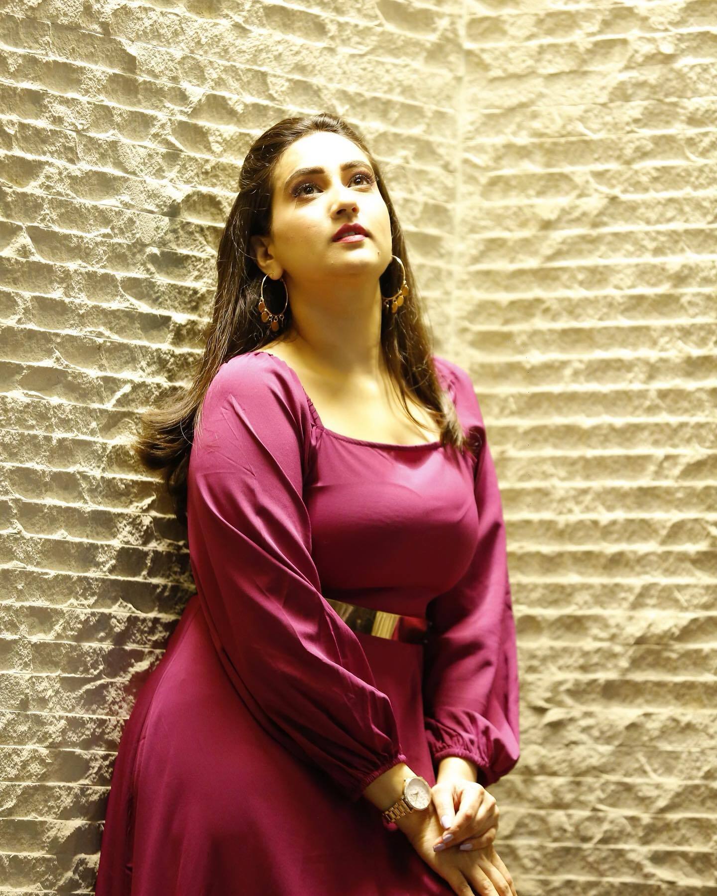 Manjusha:పర్పుల్ ఔట్‌ఫిట్‌లో పిండేసిన బ్యూటీ | Anchor Manju shah Purple ...