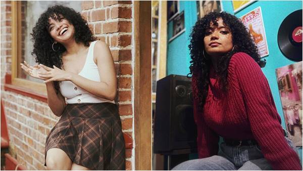 Actress Anna Ben New 80's Look and Curly Hair Viral On Instagram ...