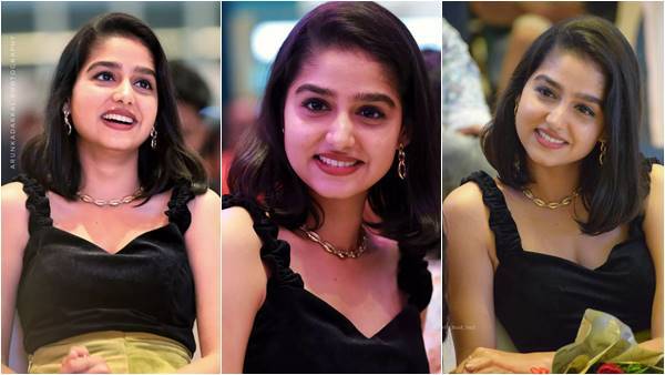 Actress Anaswara Rajan Stunning Entry In Upcoming Movie Mike Promotion ...