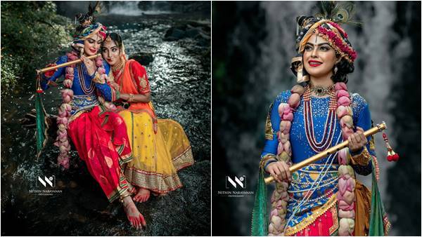 Actress Anusree As Lord Sreekrishna On Janmashtami, New Photoshoot Goes ...