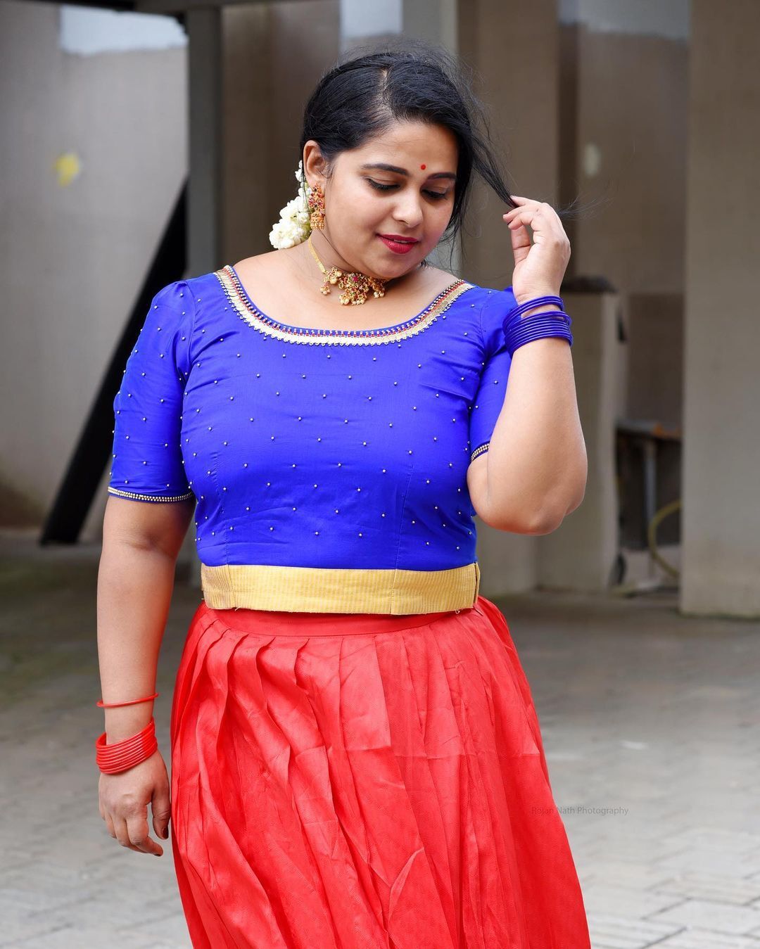 Actress Fara Shibla New Makeover In Amma Saree Which Is Fifteen years ...
