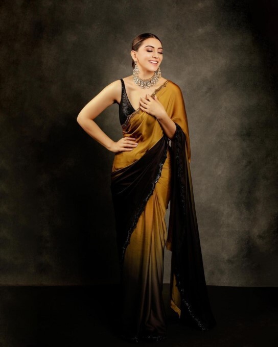 Kollywood Actress Hansika Motwani Latest Photos In Saree Photos: HD ...