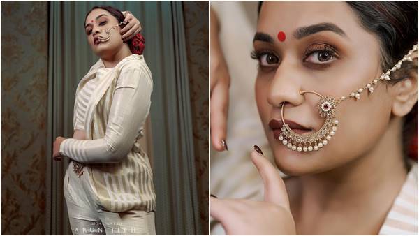 Actress Parvathy Krishna New Different And Stylish Onam Outfit Trending ...