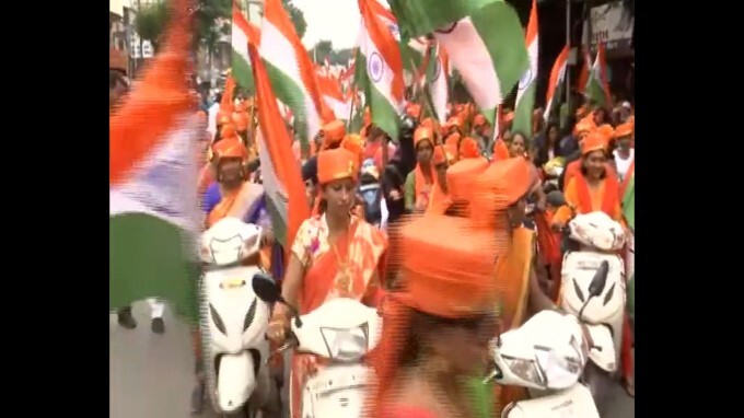 BJP Mahila Morcha Organizes Bike Rally In Hyderabad Photos: HD Images ...