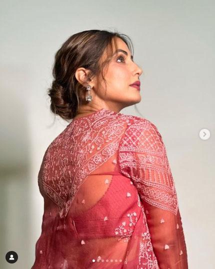 Bollywood Actress Hina Khan Looks Stunning In Saree Photos: HD Images ...