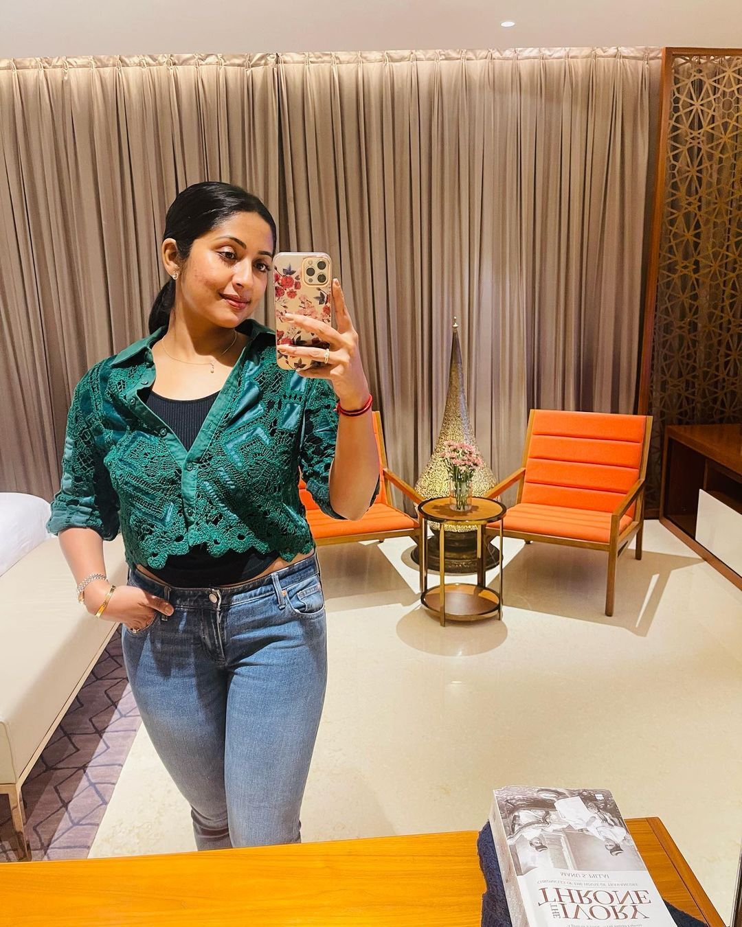 Mollywood Actress Navya Nair Enjoying Onam Celebration in Nepal | ഓണം ...