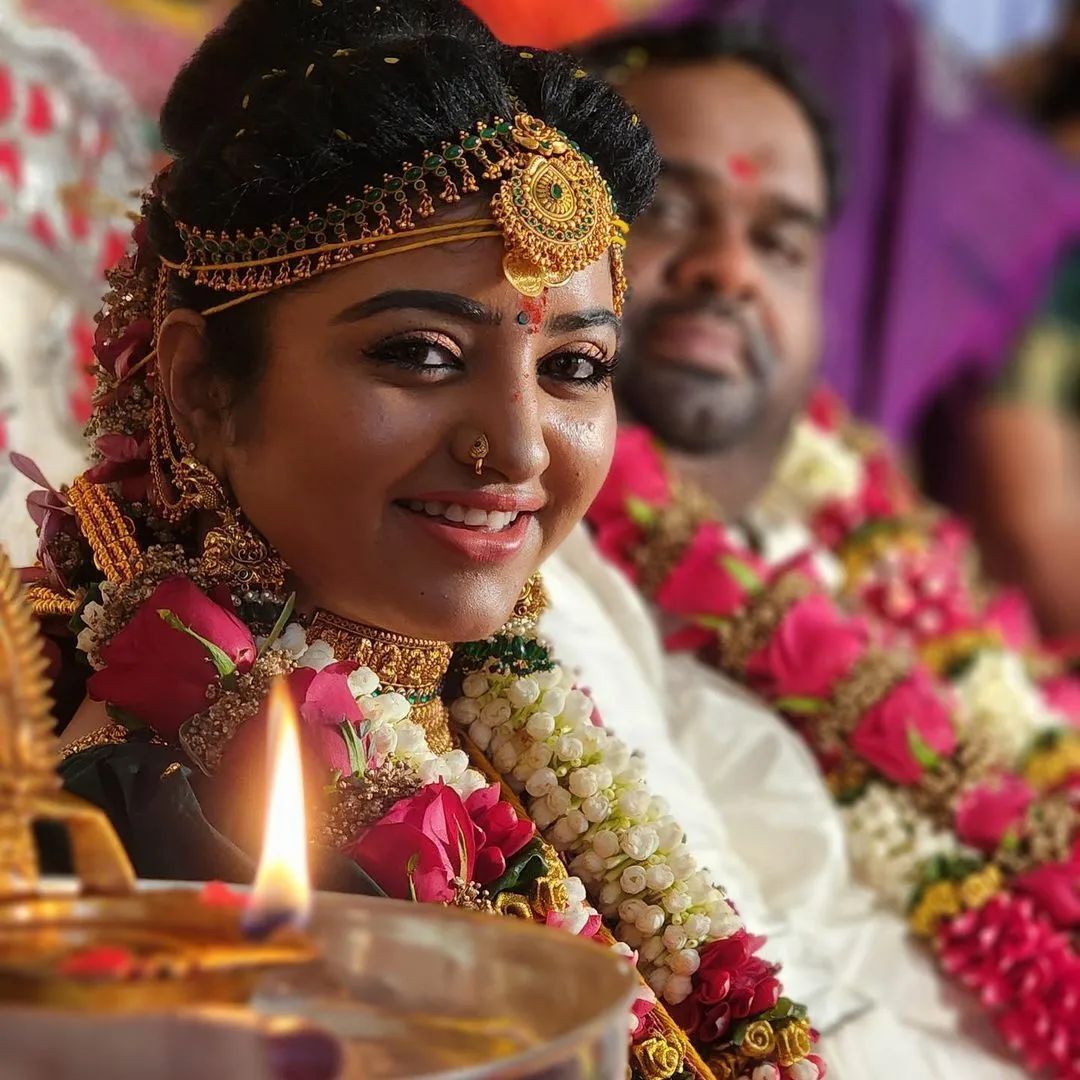 Tamil Producer Ravinder Chandrasekhar and Serial Actress Mahalakshmi ...