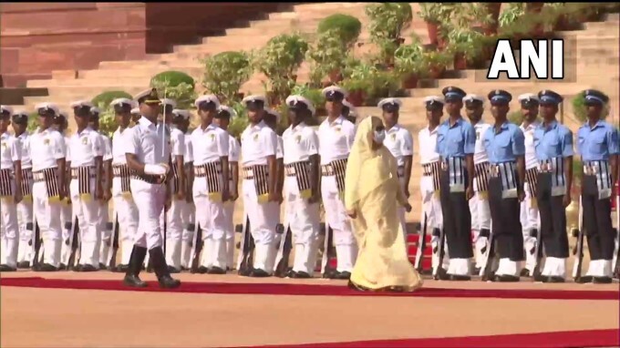 Bangladesh PM Sheikh Hasina Receives Ceremonial Reception At Rashtrapati Bhavan Photos: HD ...