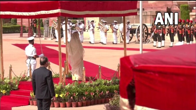 Bangladesh PM Sheikh Hasina Receives Ceremonial Reception At Rashtrapati Bhavan Photos: HD ...