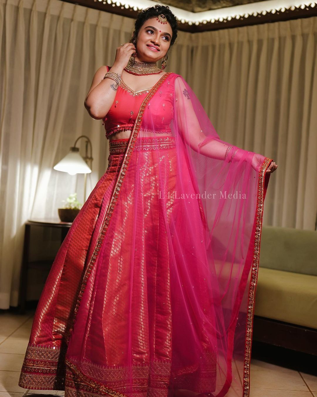 Actress-Dancer Krishna Praba Looks Gorgeous in Lehenka for Diwali ...