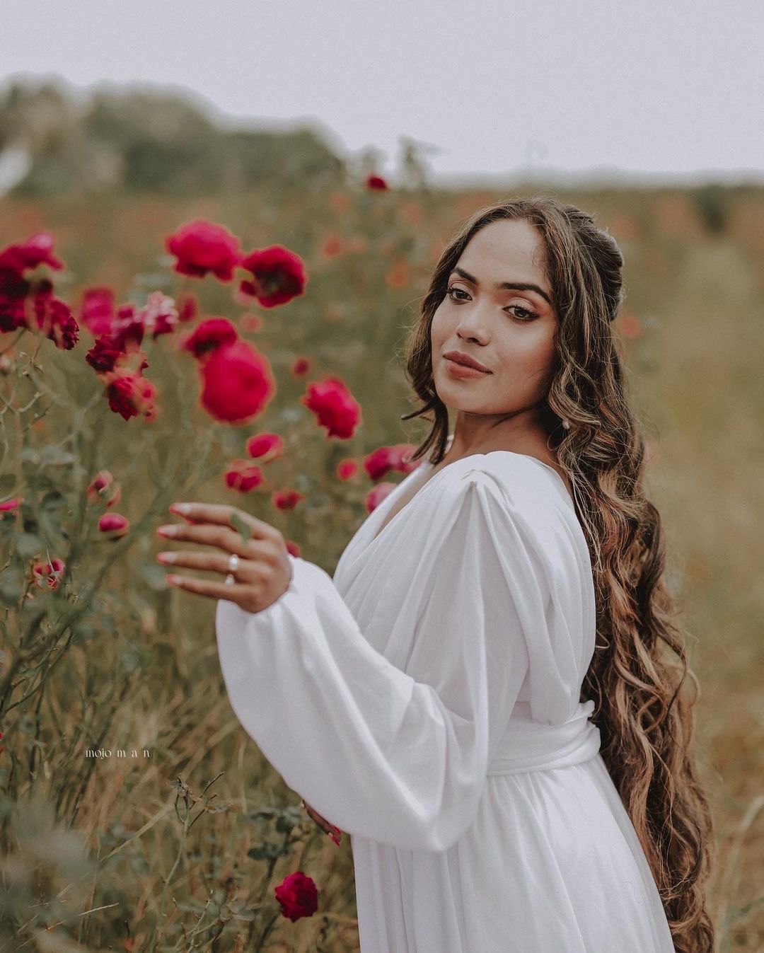 Bigg Boss Fame Nimisha PS New Vintage Photoshoot In White Gown Is ...