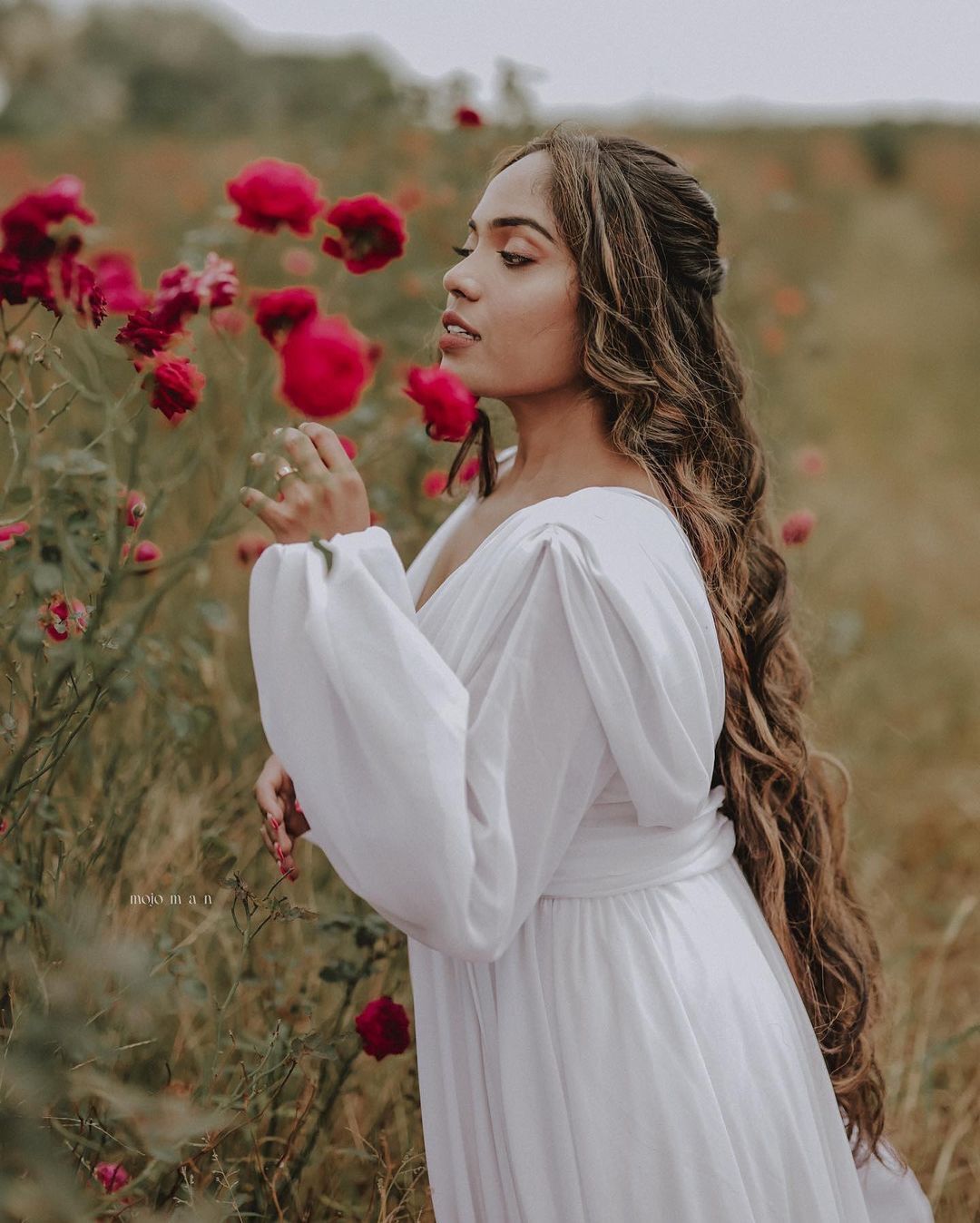 Bigg Boss Fame Nimisha PS New Vintage Photoshoot In White Gown Is ...