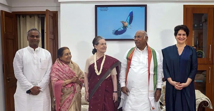 Newly Elected Congress President Mallikarjun Kharge Celebrates His ...