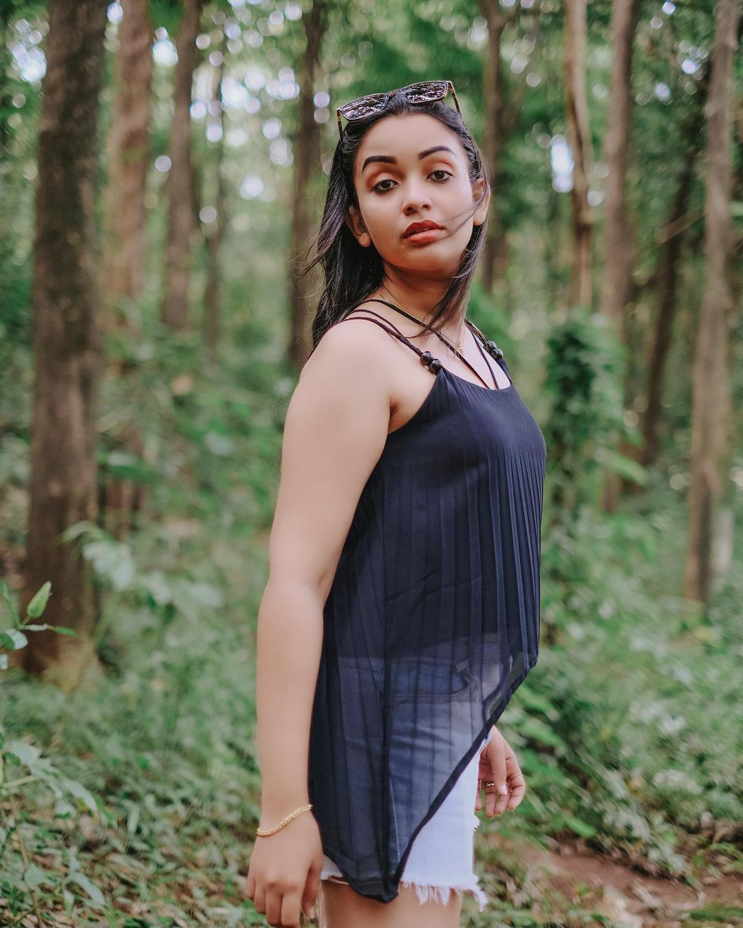 Serial Actress Alice Christy New Stunning And Stylish Stills In Shorts ...