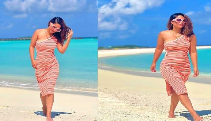 સમુદ્ર કીનારે ટીવીની નાગિન હિના ખાને બતાવ્યો ગ્લેમરસ અંદાજ, ફેન્સ થયા ...