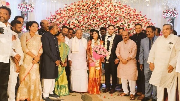 ಎಚ್. ಆಂಜನೇಯ ಪುತ್ರಿ ವಿವಾಹದಲ್ಲಿ ಪಾಲ್ಗೊಂಡ ಸಿಎಂ, ಸಿದ್ದರಾಮಯ್ಯ | Siddaramaiah Basavaraj Bommai Attend ...