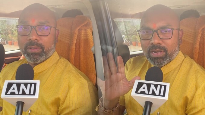 BJP MP Arvind Dharmapuri After The Attack On His Residence In Hyderabad ...