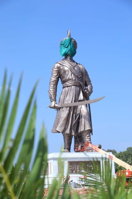 KA HM Araga Jnanendra Inspect Preparations Of Kempegowda Statue ...