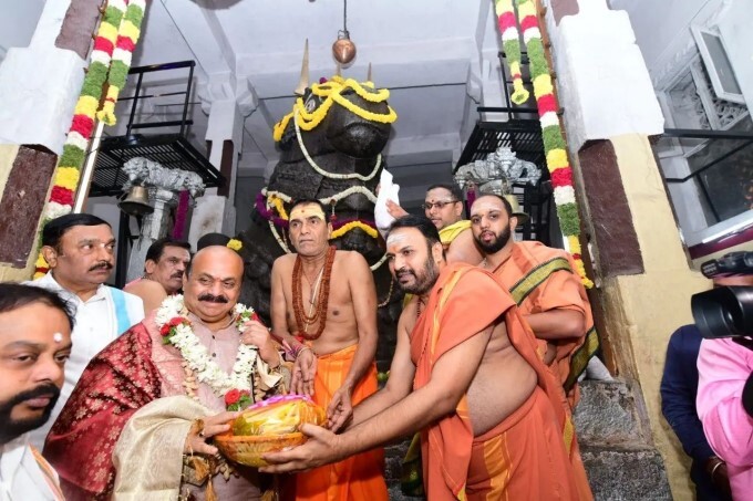 KA CM Basavaraj Bommai Inaugurate Kadlekai Parishe In Basavanagudi ...