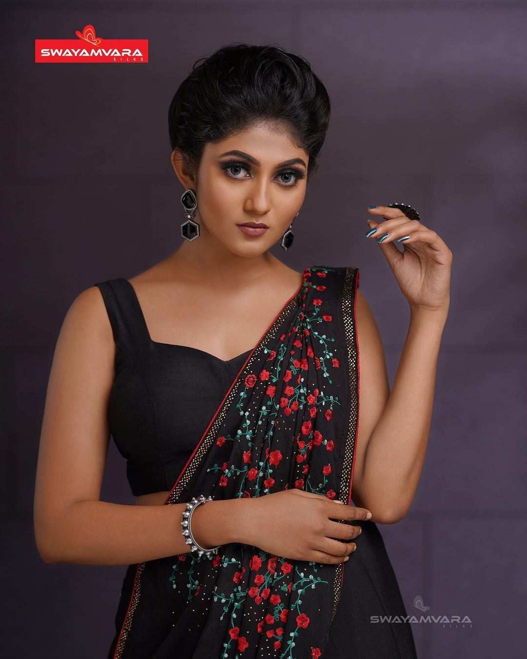 Mollywood Actress Drishya Raghunath Stunning In Saree in Swayamwara ...