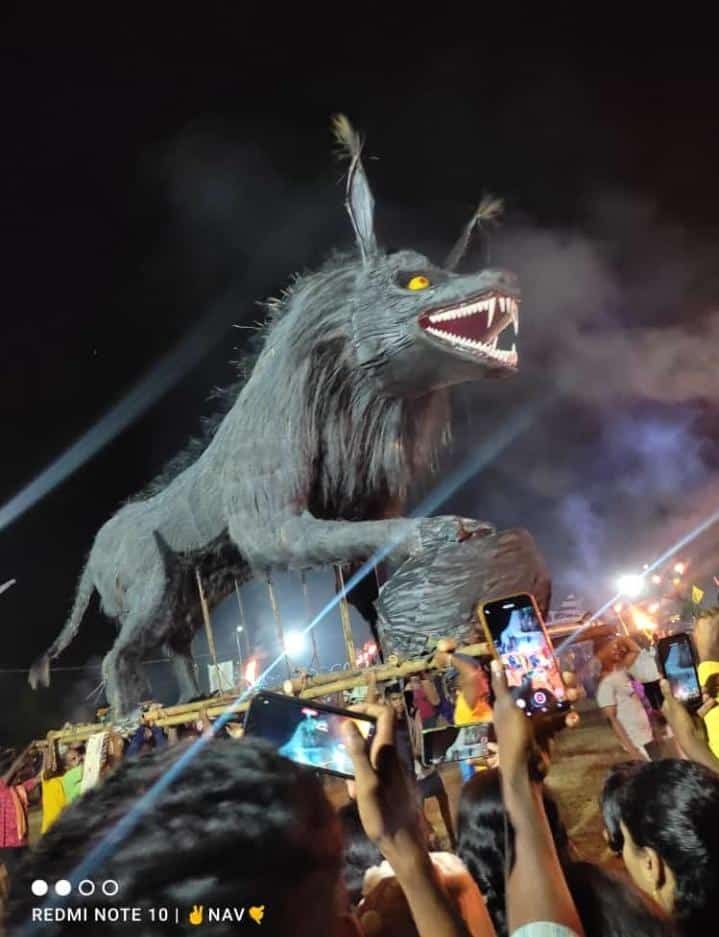 ಕಾರವಾರದ ದಿಂಡಿ ಉತ್ಸವದಲ್ಲಿ ಗಮನ ಸೆಳೆದ 'ಕಾಂತಾರ'ದ ಪಂಜುರ್ಲಿ ದೈವ | Panjurli ...