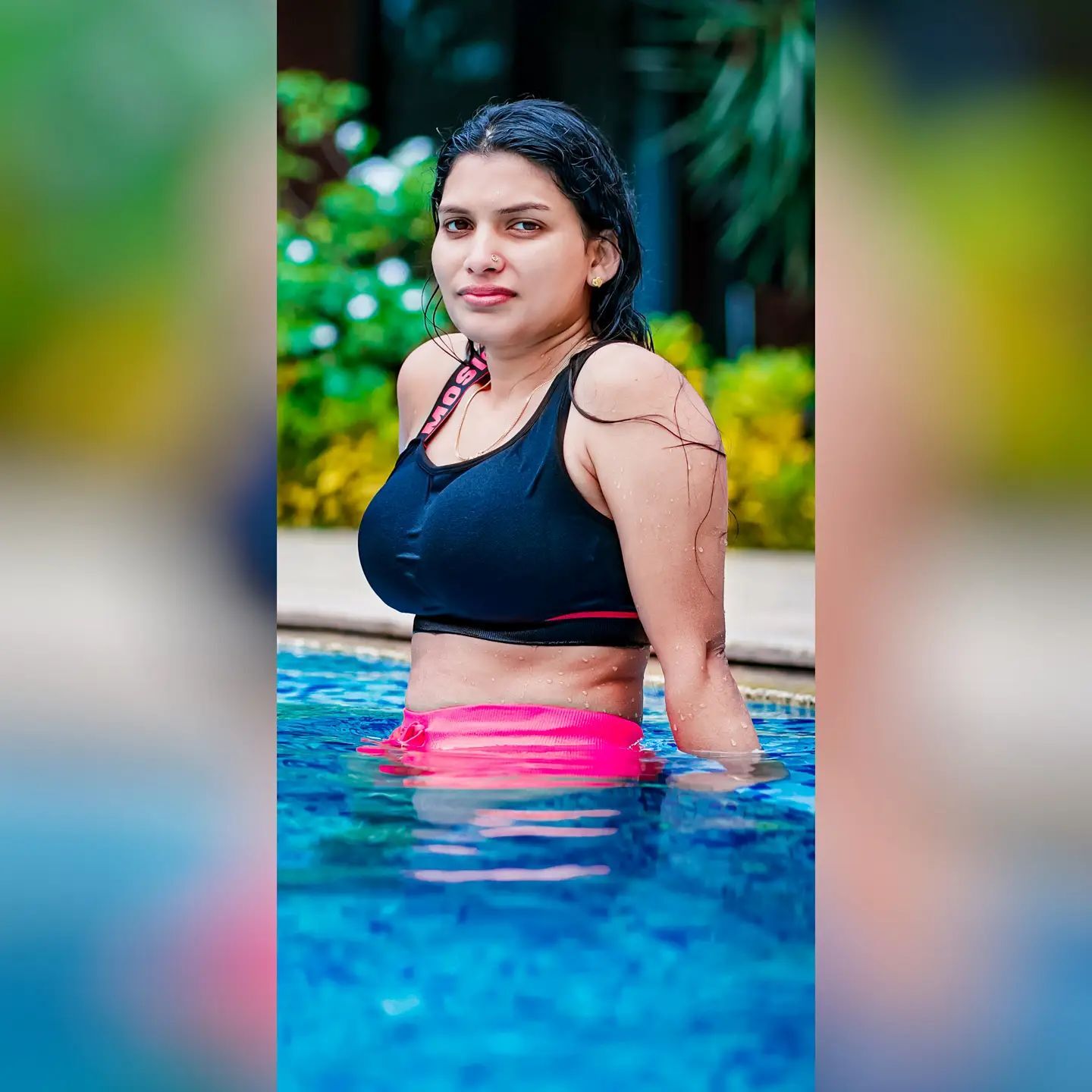 PHOTOS : நீச்சல் குளத்தில் ஜாலி பண்ணும் கேரள மாடல் அழகி ரேஷ்மி நாயரின் கலக்கல் க்ளிக்ஸ் இதோ ...