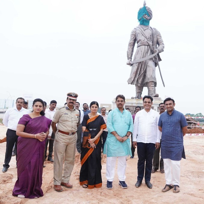 KA Ministers Reviewed Preparations Of Unveiling Of 108 Feet Statue Of ...