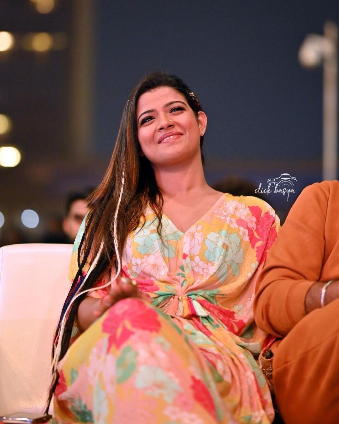 Singer Amrutha Suresh's Gorgeous Entry in Vijayanand movie Audio Launch ...