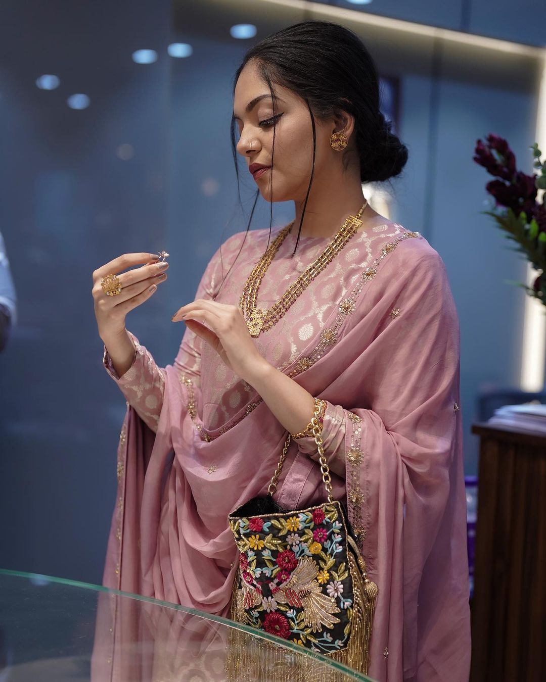 Actress Ahaana Krishna New Stunning Look In Pastel Colour From An ...