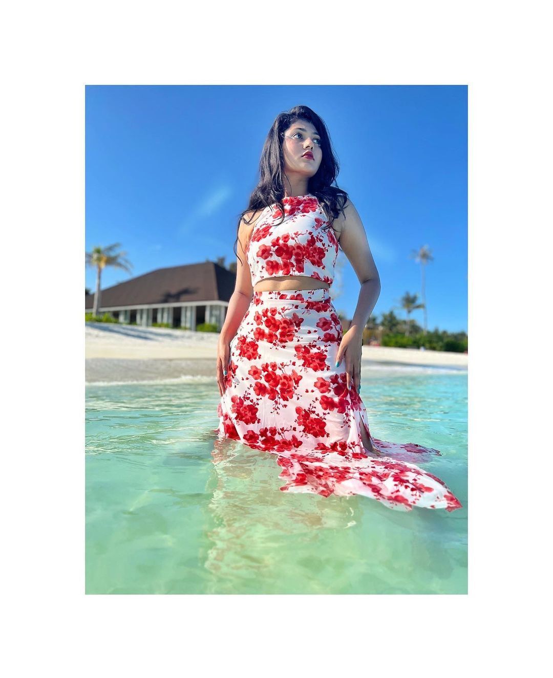 Malayalam Actress Drishya Raghunath Enjoying Her Vacation in Maldives | Drishya Raghunath: പൊളി ...