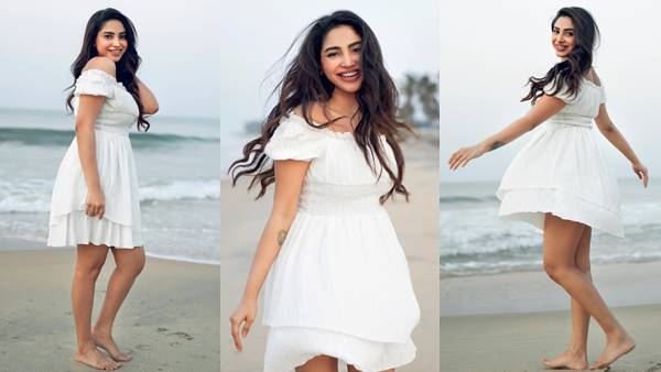 Actress Ameya Mathew New Gorgeous Look In White Dress From Varkala Beach Goes Viral On Social ...