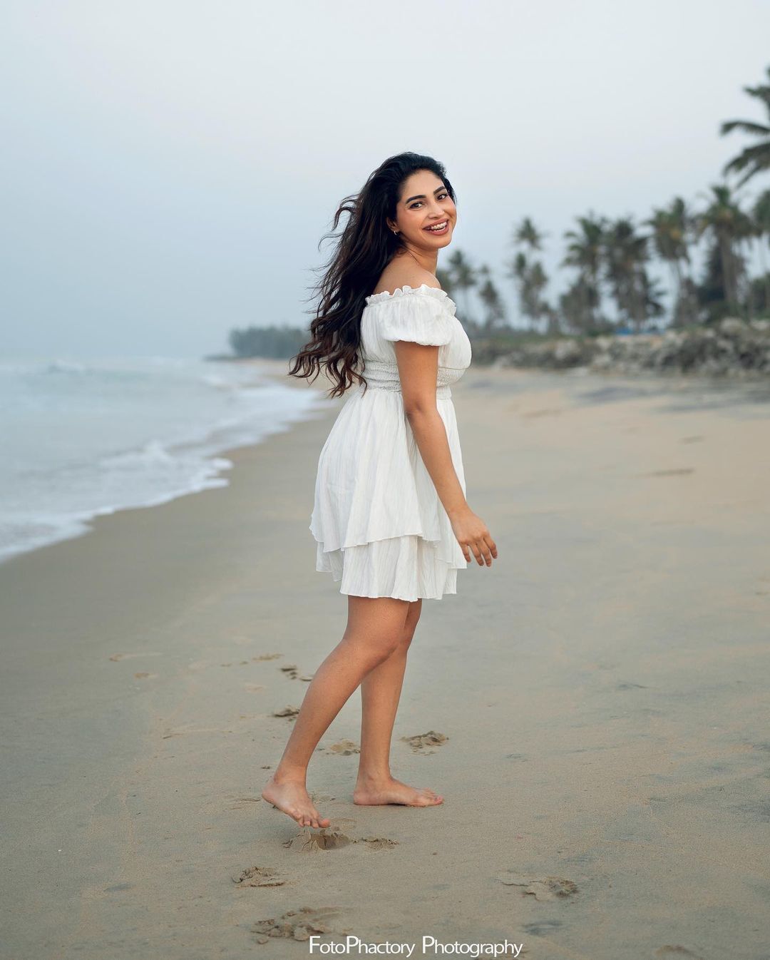 Actress Ameya Mathew New Gorgeous Look In White Dress From Varkala ...