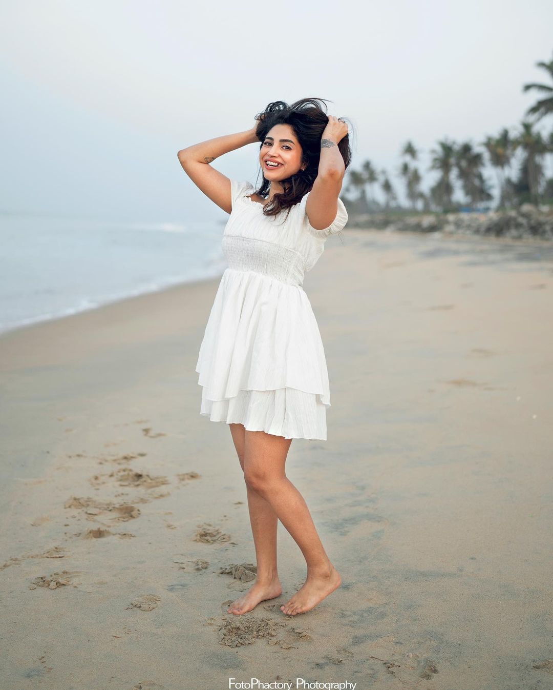 Actress Ameya Mathew New Gorgeous Look In White Dress From Varkala ...