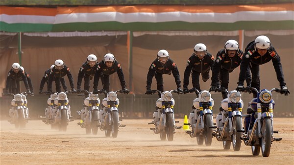 Army Service Corps' (ASC) 'Tornadoes' Team Performs During The 74th ...