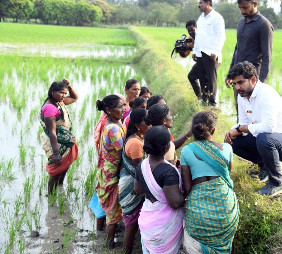 Nara lokesh:అభిమాన తరంగాలే ఆశీర్వాదాలు..! | TDP leader Nara Lokesh padayatra Yuvagalam-Have a ...