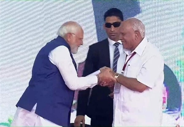 Prime Minister Narendra Modi Inaugurates Shivamogga Airport Photos: HD ...