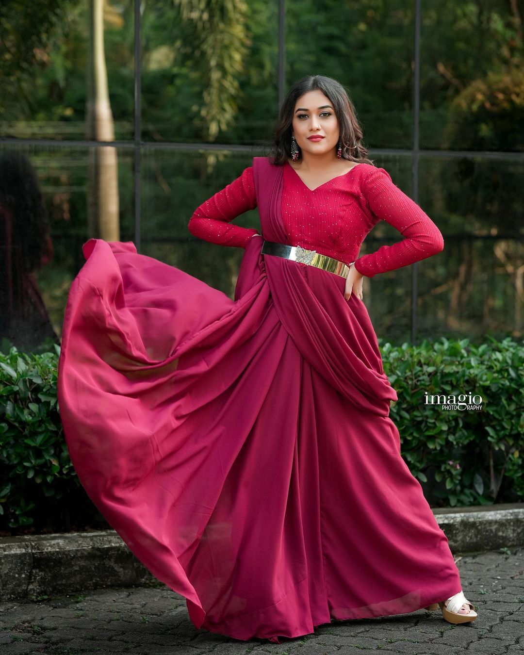 TV Actress Parvathy R Krishna's Stunning Makeover in Pink Outfit Goes ...