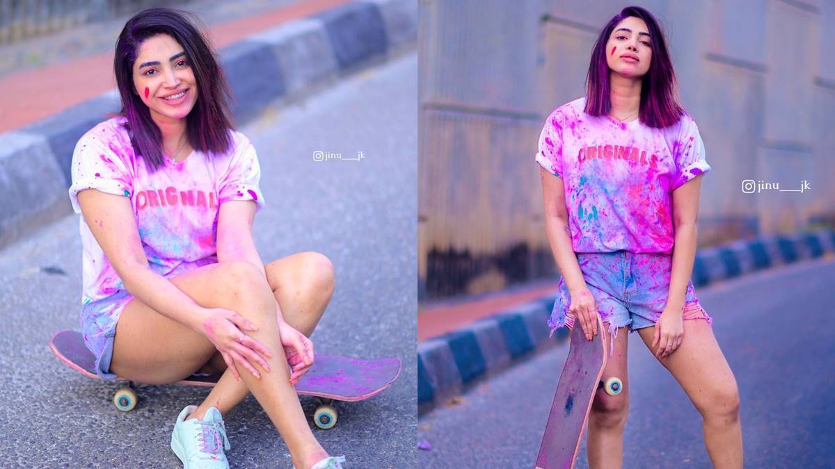 Actress Ameya Mathew Celebrates Holi With Colours, Latest Instagram ...