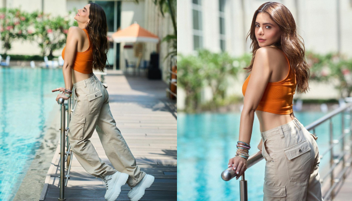 40 की उम्र में आमना शरीफ ने फिर चलाया हुस्न का जादू, Hotness देख दिल ...