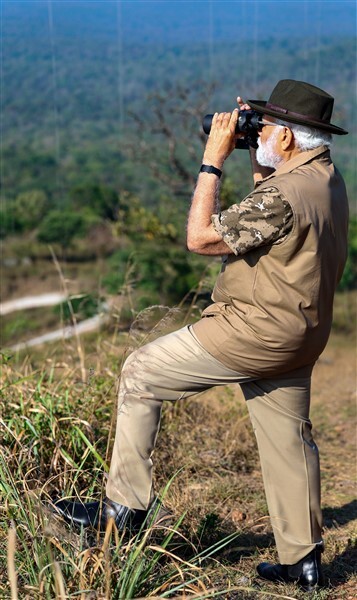 PM Narendra Modi Takes Jungle Safari At Bandipur Tiger Reserve Photos ...