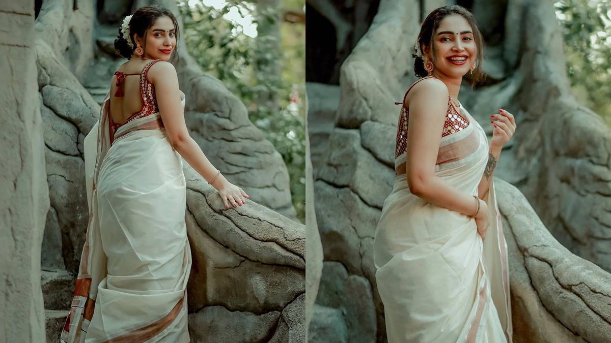 Actress-Model Ameya Mathew's Latest Look in Kerala Saree Goes Viral on ...