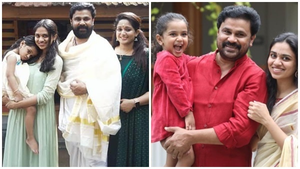 Dileep-Kavya Madhavan with daughter Mahalakshmi: Clicks go viral ...