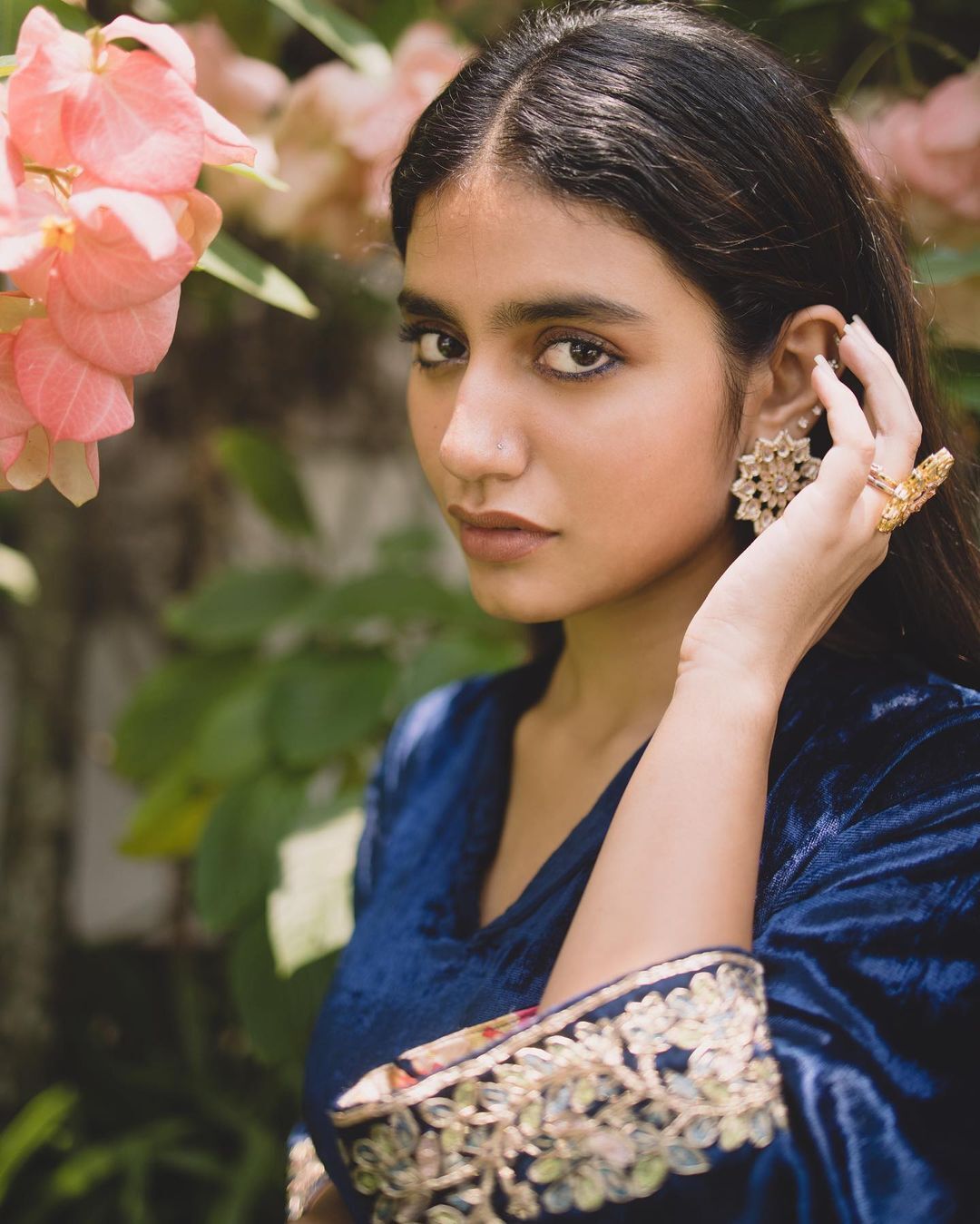 Actress-Model Priya Prakash Varrier Latest Stylish Stills in Blue ...