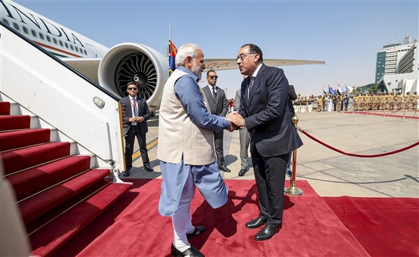 Prime Minister Narendra Modi Arrives At Egypt; See Visuals Photos: HD ...