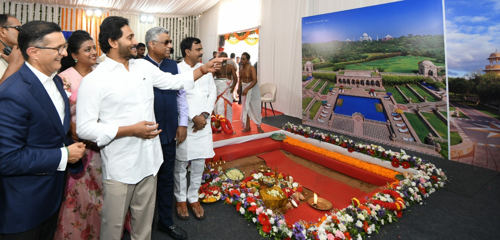 గండికోట వద్ద ఒబెరాయ్ హోటల్ నిర్మాణ పనులకు సీఎం జగన్ శంకుస్థాపన | CM ...